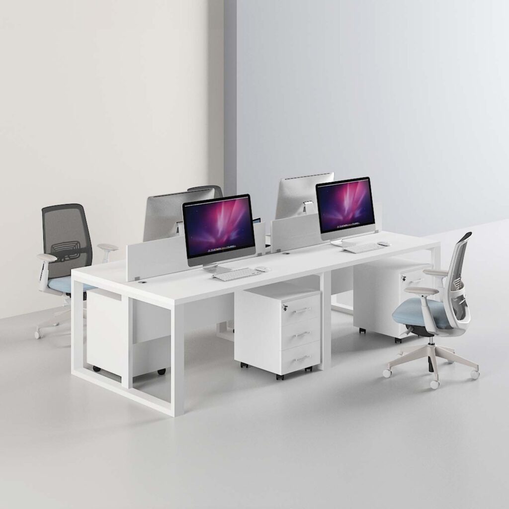 Bella Series 4Cluster Workstation desk - floor2floor